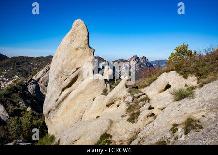 Landscape of Dolomites of Basilicata mountains called Dolomiti Lucane ...