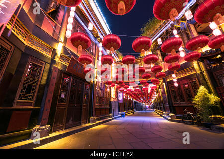 Kam Lai Street full of lanterns Stock Photo - Alamy