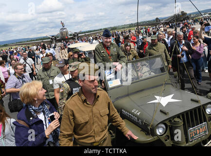 U.S. Air Force veteran Gail Halvorsen aka The Candy Bomber delivers a ...