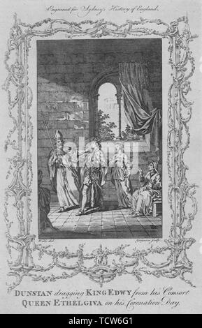 Edwy (Eadwig) was King of England. At his coronation at Kingston in ...