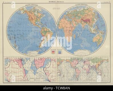 World map of 1947 Stock Photo - Alamy