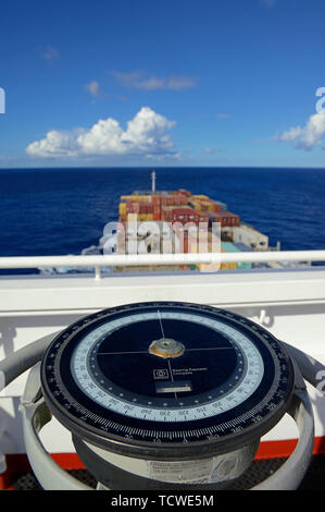 Bridge wing of navigation /bridge deck on cruise ship Stock Photo - Alamy