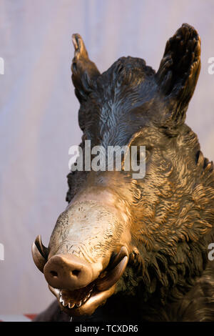 Front view of famous pig's fountain in Florence Stock Photo - Alamy
