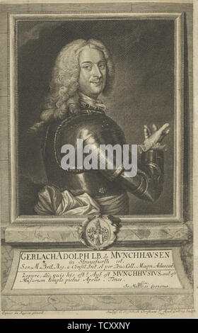 Portrait of Gerlach Adolph von Münchhausen (1688-1770). Museum: PRIVATE ...