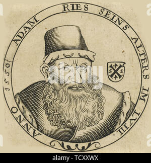 Adam Ries, Adam Riese, 1492 - 1559,s a German mathematician, 1550 ...