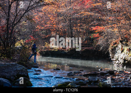 Autumn scenery around Benxi and Dandong, Liaoning Stock Photo - Alamy