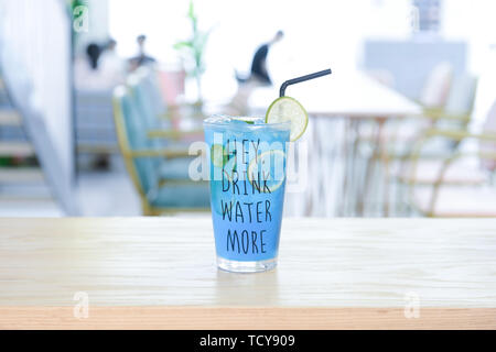 Desserts are here. Cold drink products Stock Photo - Alamy