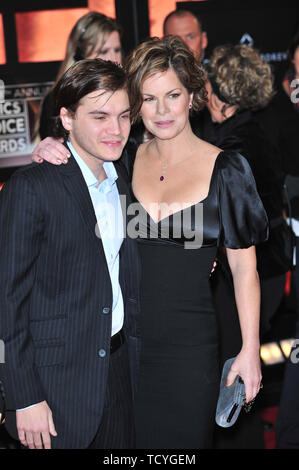 Emile Hirsch,Marcia Gay Harden arrive for the Critics Choice Awards in ...