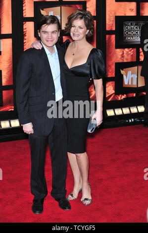 Emile Hirsch,Marcia Gay Harden arrive for the Critics Choice Awards in ...