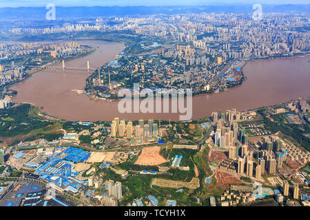 Chongqing-Xinjiang, aerial shooting Stock Photo - Alamy