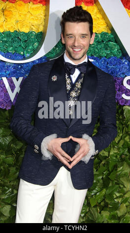 Michael Urie attends the 2019 Tony Awards on June 9, 2019 at Radio City ...