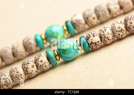 108 stars and moon Bodhi bracelet necklace Stock Photo - Alamy