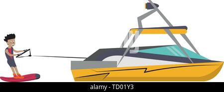 Wakeboarding extreme sport cartoons Stock Vector Image & Art - Alamy