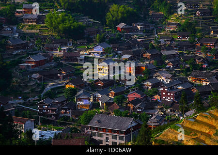 The scenery of Zhenglong ancient village, Shuiche Town, Xinhua County ...
