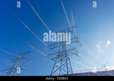 500 kV AC transmission line Stock Photo - Alamy
