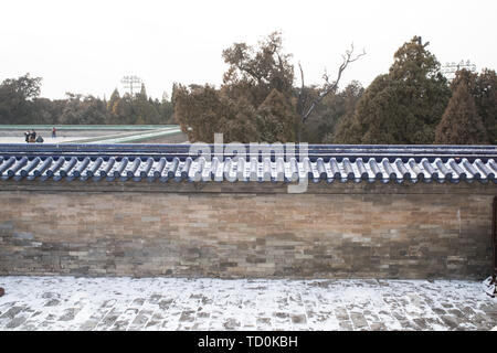 Snow View of the Temple of Heaven in Beijing Stock Photo - Alamy
