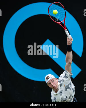 Stuttgart, Germany. 11th June, 2019. Tennis: ATP-Tour - Stuttgart, single, men, 1st round: Brown ...