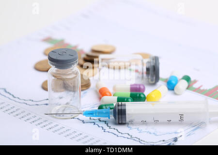 Medical Pharmaceuticals share price material Stock Photo - Alamy