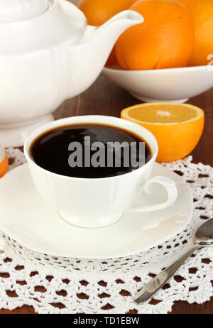 Beautiful white dinner service with oranges isolated on white Stock ...