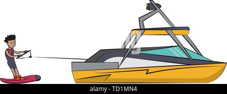 Wakeboarding extreme sport cartoons Stock Vector Image & Art - Alamy