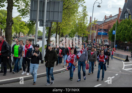 Ajax Supporters Around The Museumplein Ajax Dutch Champion Party ...