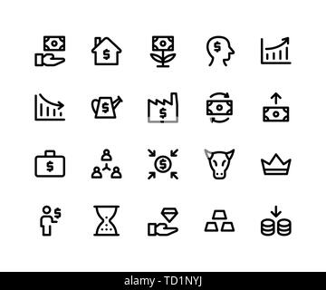 persons and money set icons Stock Vector Image & Art - Alamy
