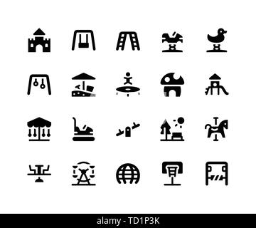 Kid amusement rings icon. Simple illustration of kid amusement rings ...