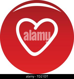 Greedy heart icon. Simple illustration of greedy heart vector icon for ...