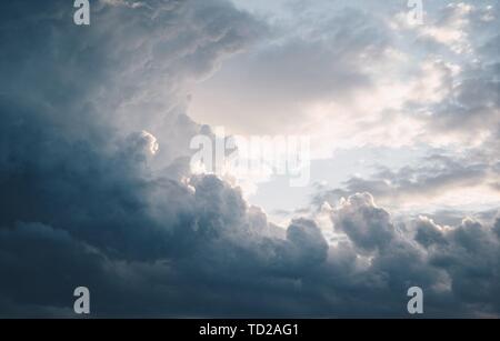 Aerial Shot of Sky Background with Clouds Stock Photo - Alamy