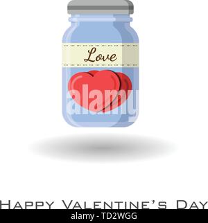 jar with hearts isolated icon Stock Vector Image & Art - Alamy