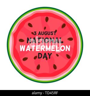 National watermelon day. National watermelon day in 3d style. Vector ...