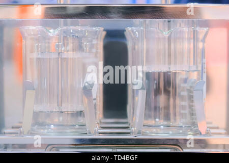 Automatic tablet disintegration and dissolution apparatus Stock Photo ...