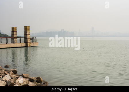 Smog day in Shenzhen city Stock Photo - Alamy