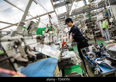 JULY 6, 2018 - File Photo - Toyota employees assemble a Toyota Mirai ...