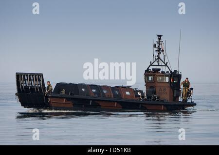 Royal Marines LCVP Landing Craft on the River Thames as part of ...