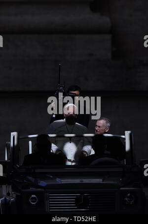Holy See, Vatican. 12th June, 2019. POPE FRANCIS during his General ...