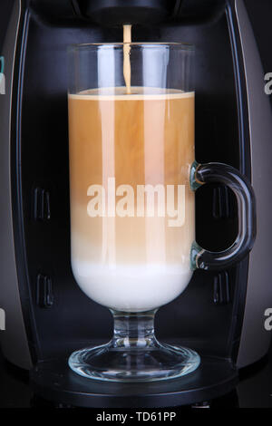 Layered coffee close up Stock Photo - Alamy