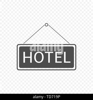 Vector illustration hotel vintage, old sign. Signage shop sign route ...