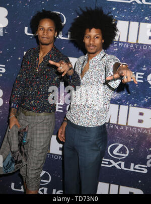 (L-R) Actors Larry Bourgeois and Laurent Bourgeois attend the “Men In ...