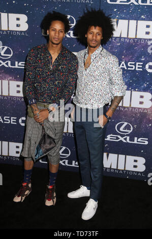 (L-R) Actors Larry Bourgeois and Laurent Bourgeois attend the “Men In ...