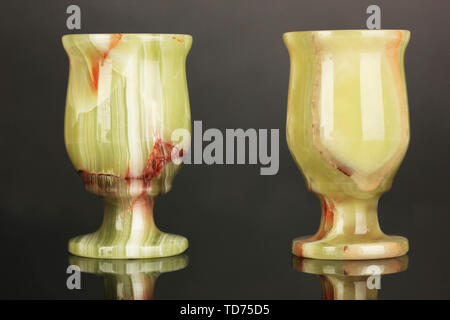 Onyx cup on grey background Stock Photo - Alamy