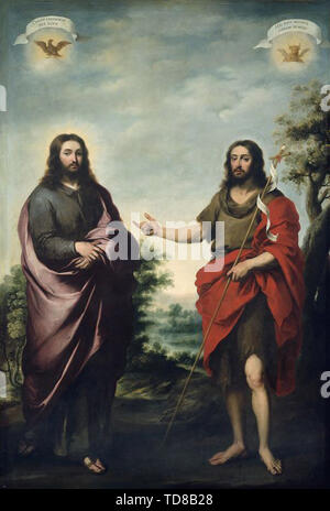 John the Baptist pointing at Christ; History of John the Baptist. In a ...