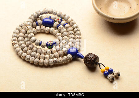 108 stars and moon Bodhi bracelet necklace Stock Photo - Alamy