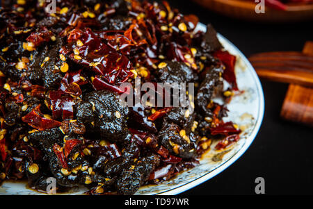 Delicious Beef Jerky or Deep Fried Marinated Beef Stock Photo - Alamy