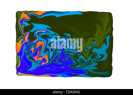 abstract and blurred blots of rectangular shapes on a white background ...