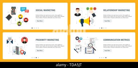 Online Advertising Metrics Vector Set. A detailed visual series ...