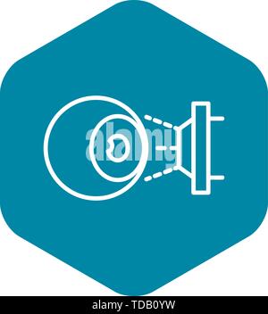 Eyeball laser inspection icon, outline style Stock Vector Image & Art ...