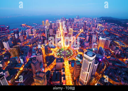Bird's-eye view of Dalian Stock Photo - Alamy