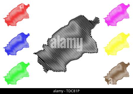 Buraidah City (Kingdom of Saudi Arabia, Al-Qassim Region) map vector ...