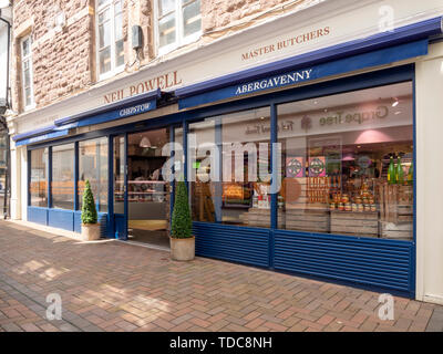 Neil Powell butchers shop Abergavenny Wales UK a modern award winning ...